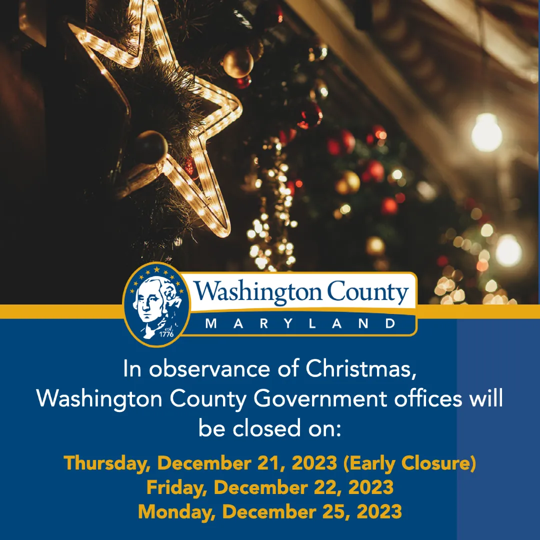 Washington County Government Closed for Christmas - Washington County