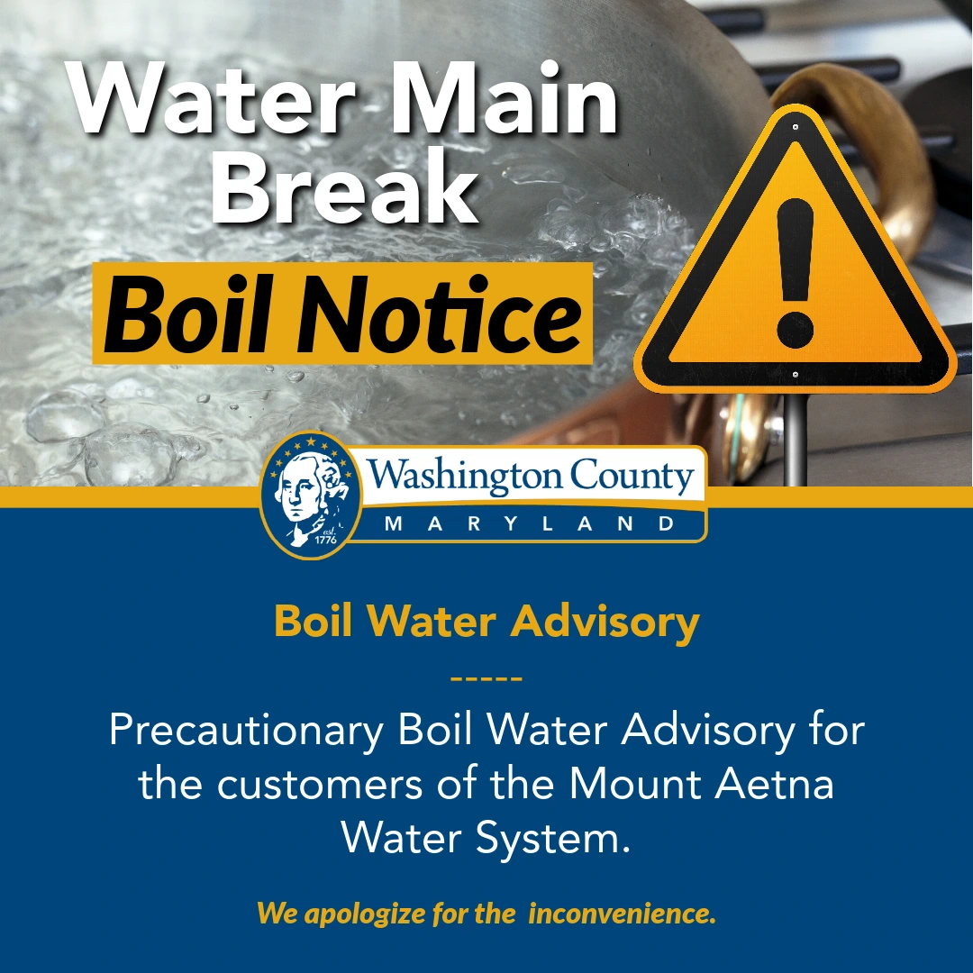 Precautionary Boil Advisory for Mt. Aetna Water System - Washington County