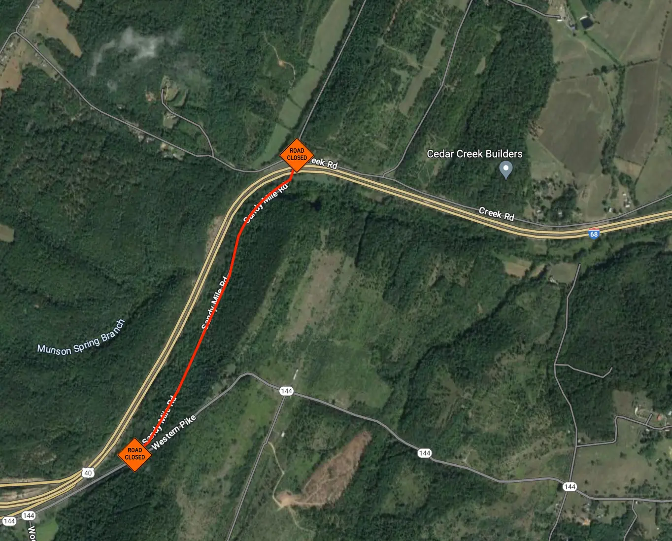 TRAFFIC ALERT: Road Closure on Sandy Mile Road - Washington County
