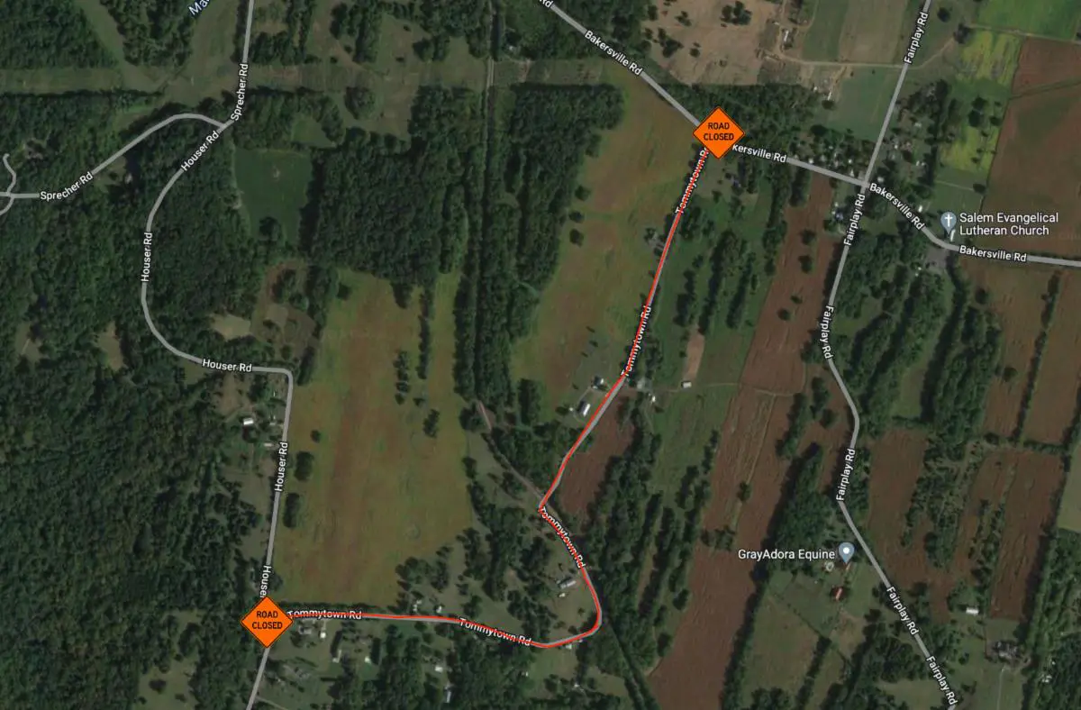 TRAFFIC ALERT UPDATE: Road Closure on Tommytown Road - Washington County