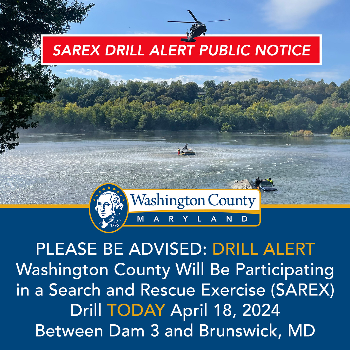 Washington County Participating in a Search and Rescue Exercise (SAREX ...