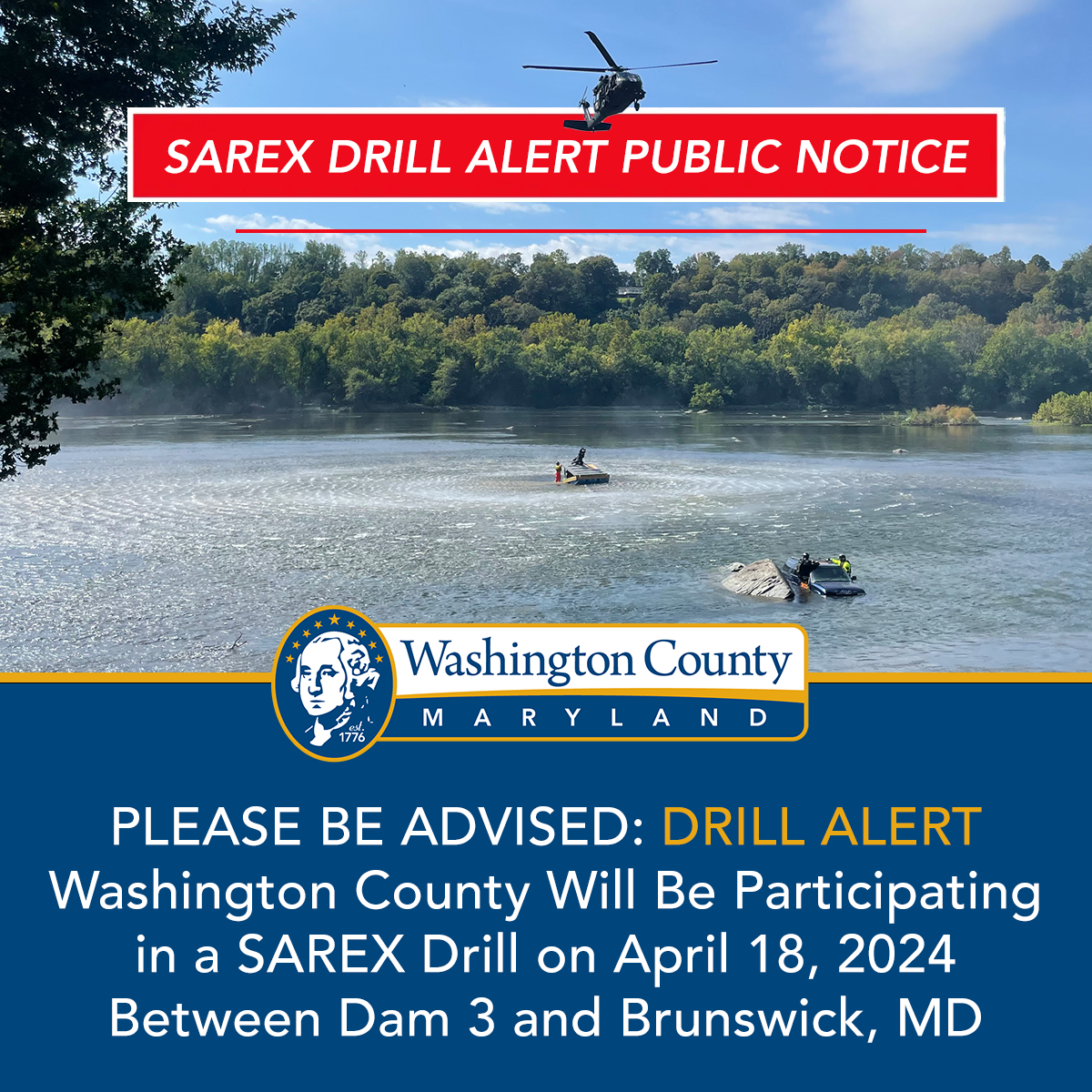 Washington County Participating in a SAREX Drill on April 18, 2024 ...
